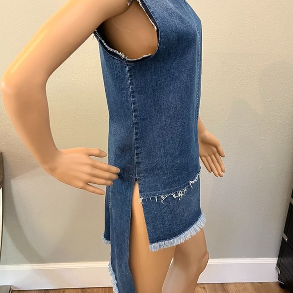 Tops | Deconstructed Hilo Denim Tunic | Poshmark